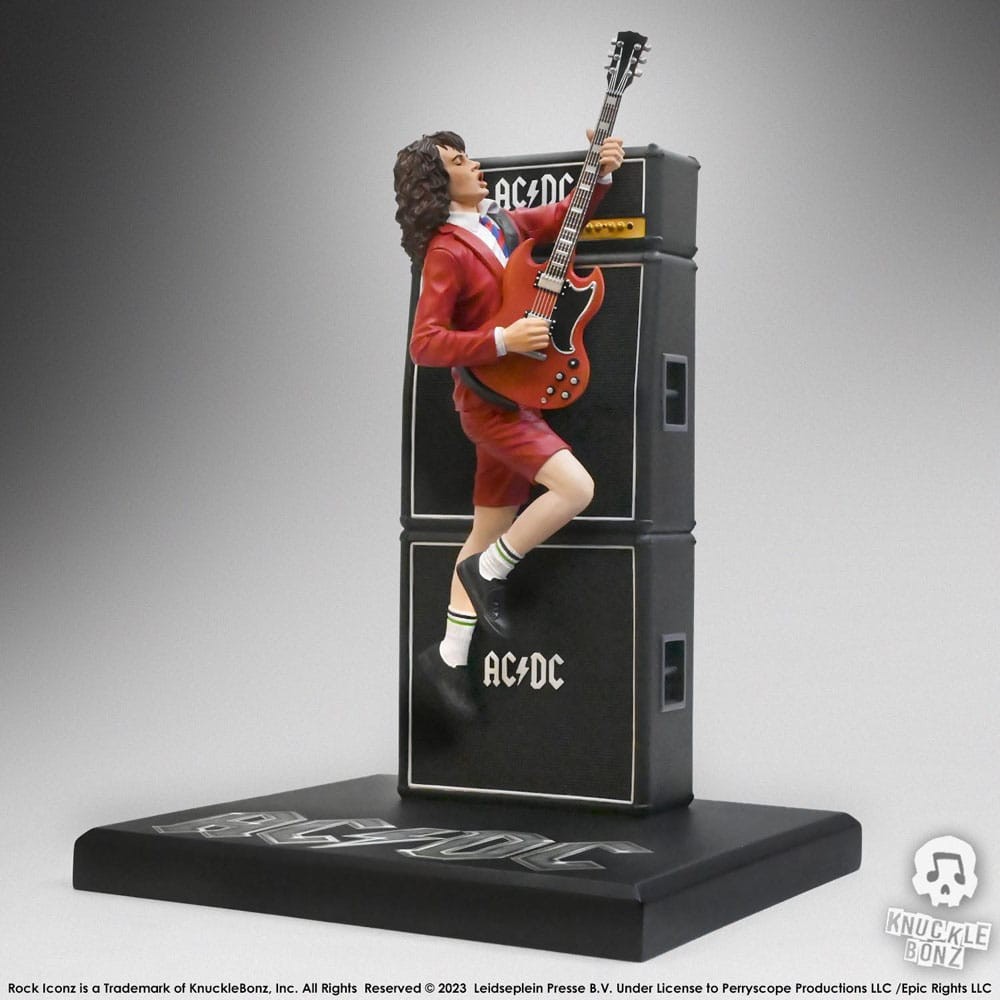 AC / DC Rock Iconz statue Angus Young II Knucklebonz en résine
