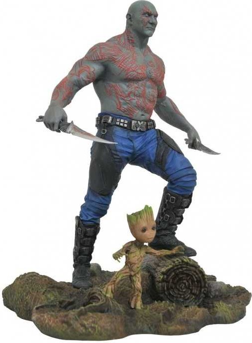 statue drax & baby groot marvel got vol2 movie gallery